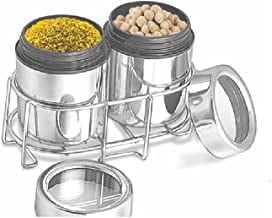 SynSpiritStore Stainless Steel Masala & Dryfruit Set with Lid ...