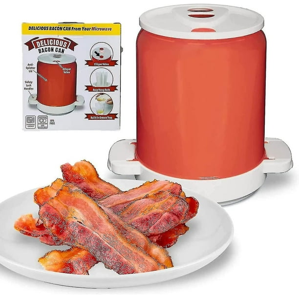 Microwave Bacon Cooker Can Bacon Splatter Proof & Mess Free Design ...