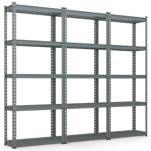 Gymax 4 PCS 5-Tier Metal Shelving Unit Heavy Duty Wire Storage Rack ...