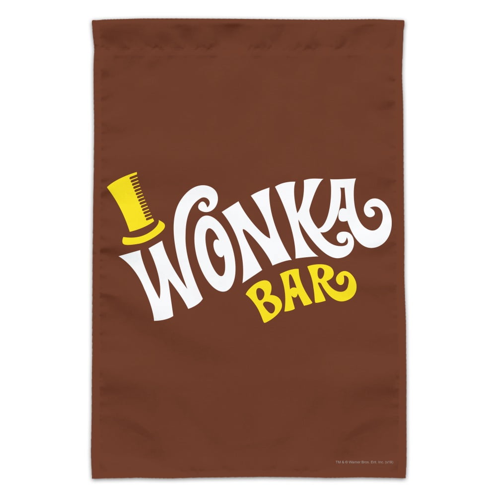 Willy Wonka and the Chocolate Factory Wonka Bar Logo Garden Yard Flag ...