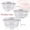 Pack of 100 Transparent Plastic Seasoning Jars - Hinged Lid Takeout ...