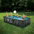 Summer Waves 14ft Elite Metal Frame Rectangular Premium Pool with ...