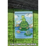 Toland Home Garden Pond Pals Turtle Frog Flag Double Sided 12x18 Inch ...
