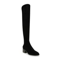CR Olga Thigh High Open Toe Stiletto Heel Lace Up Full Zipper Boots ...