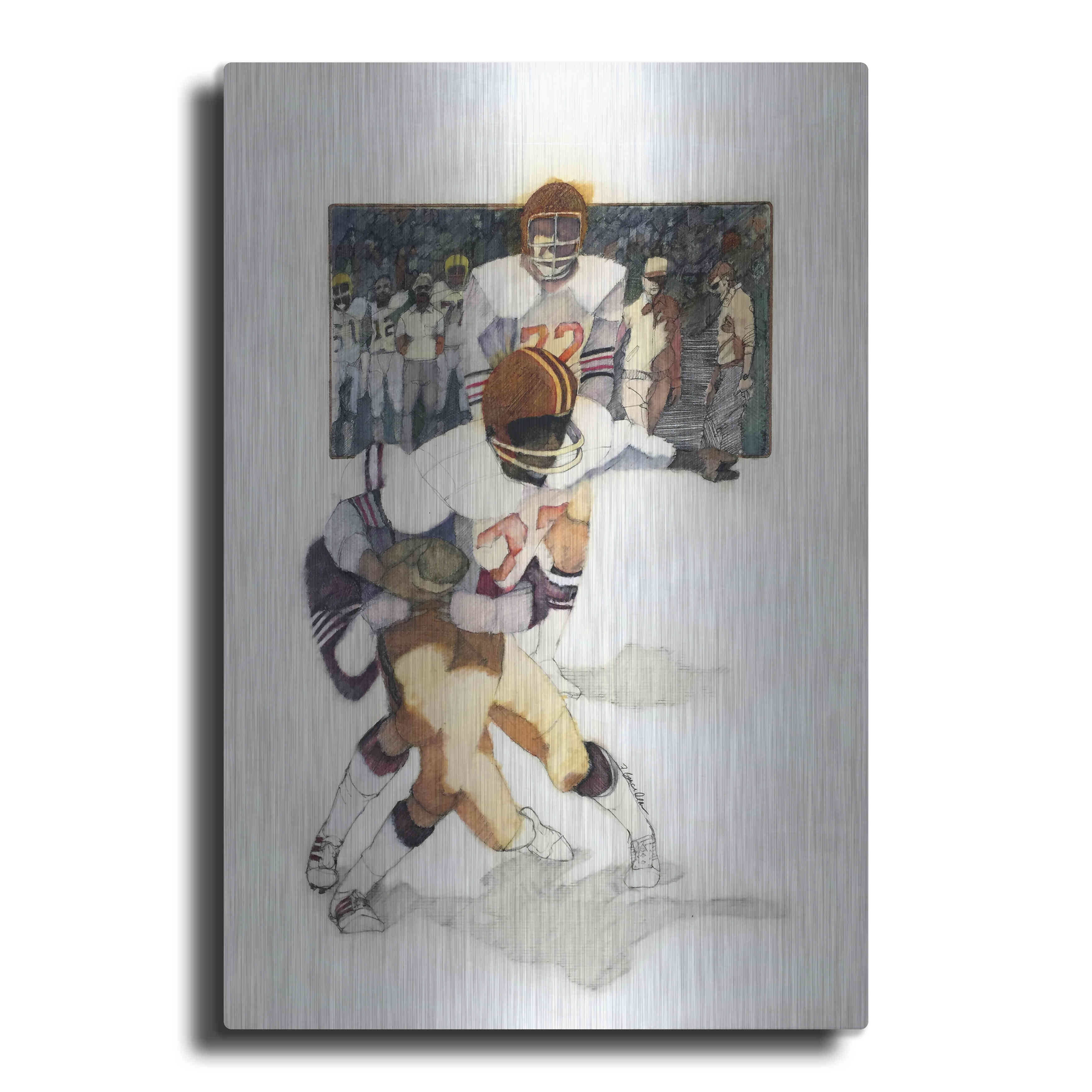 Luxe Metal Art 'The Tackle' by Bruce Dean, Metal Wall Art, 24"x36 ...