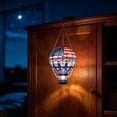 7.87In 2D Flat Patriotic Hanging Ornament Hot Air Balloon Pendant For ...