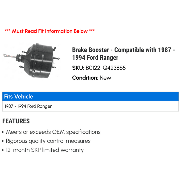1992 Ford Ranger Brakes