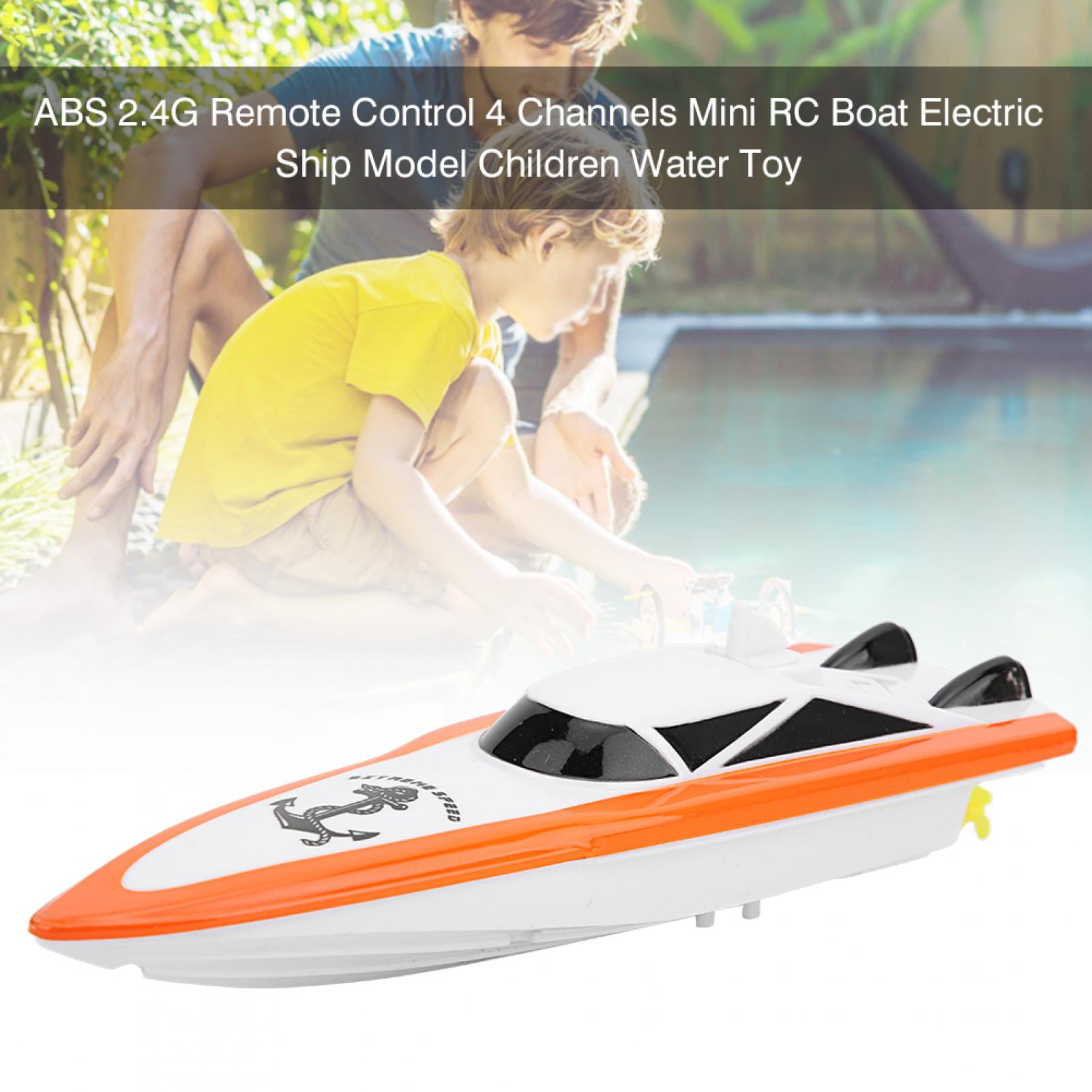 Mini RC Boat, ABS 2.4G Control Remoto 4 Canales Mini RC Boat Modelo de ...