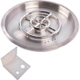 19 inch Round Drop-in Fire Pit Pan, Stainless Steel Fire Pit Burner ...