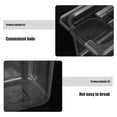 Slow Cooker Container Clear with Lid Sous Vide Food Black Storage Bins ...