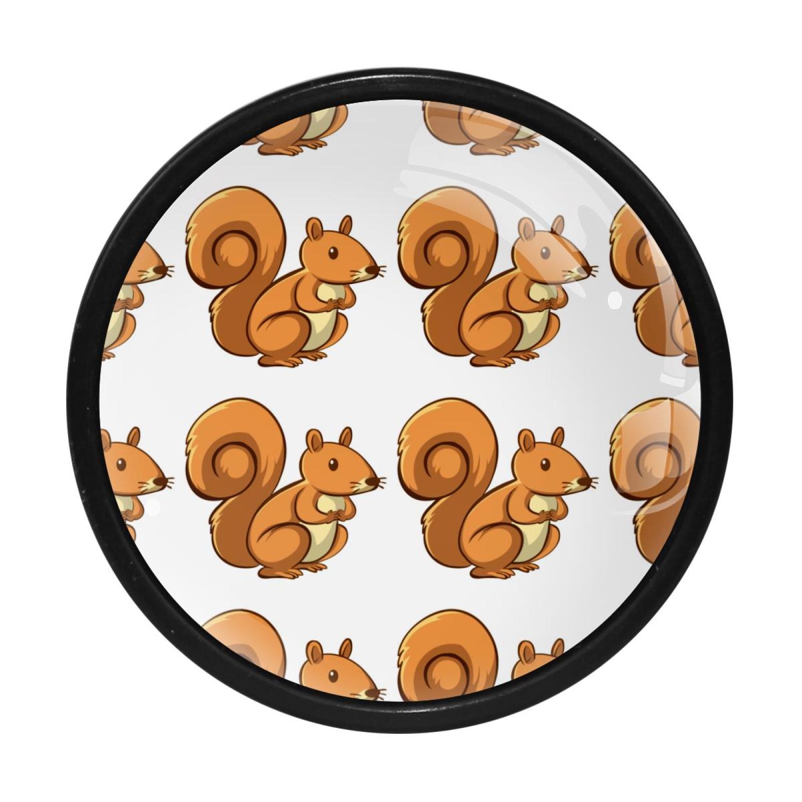 4 Pcs Squirrel Knobs for Kitchen Cabinet Cupboard Dresser Bookcase ...