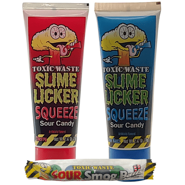 Toxic Waste Slime Licker Squeeze Candy 12 Pack sour candy - Walmart.com