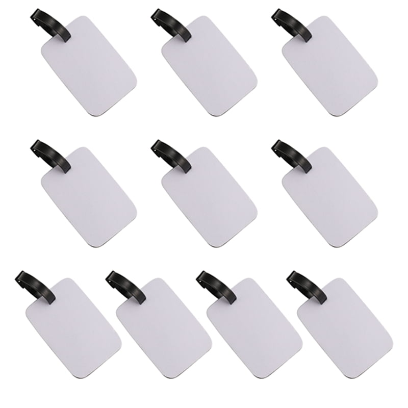 Click here for Unbranded 10pcs Sublimation Blank Luggage Tags Whi... prices