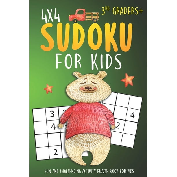 Sudoku For 3rd Graders : 4x4 Sudoku Puzzle Books For Kids, Boys, Girls ...