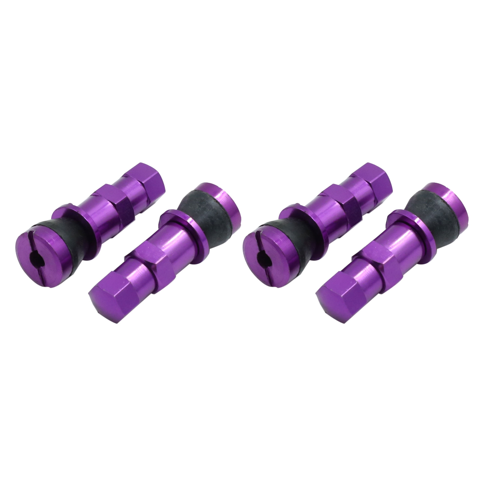 4pcs Purple Aluminum Alloy Car Tubeless Wheel Tire Valve Stem with Dust ...