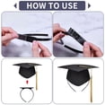 3Pcs Resin Hair Accessories Graduation Cap Headband for Graduation Caps ...