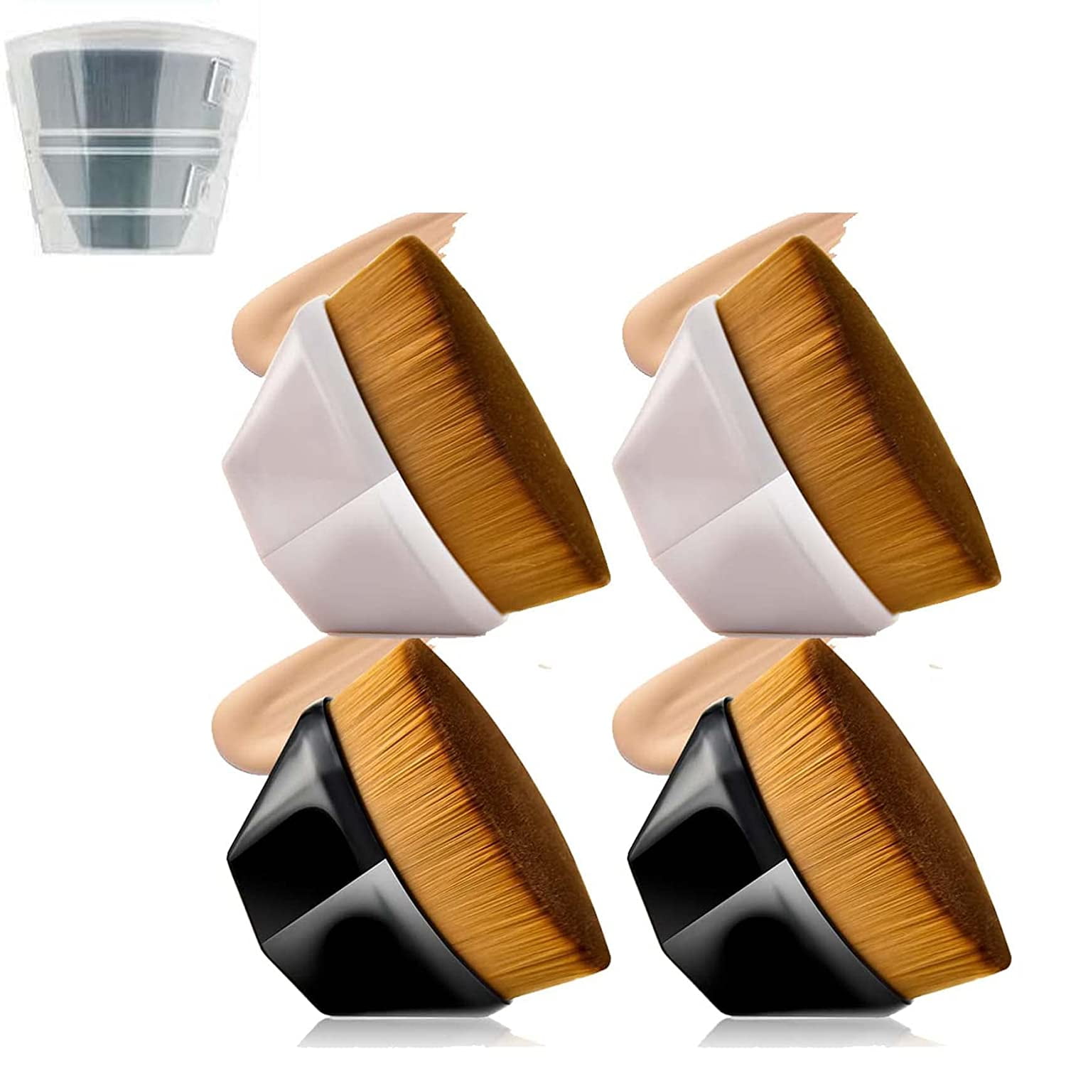 Foundation Brush, Flawless Foundation Makeup Brush, Petal-Shaped ...