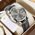 TAXAU Classic Watches For Men Grey Face Mens Watches With Day Date ...