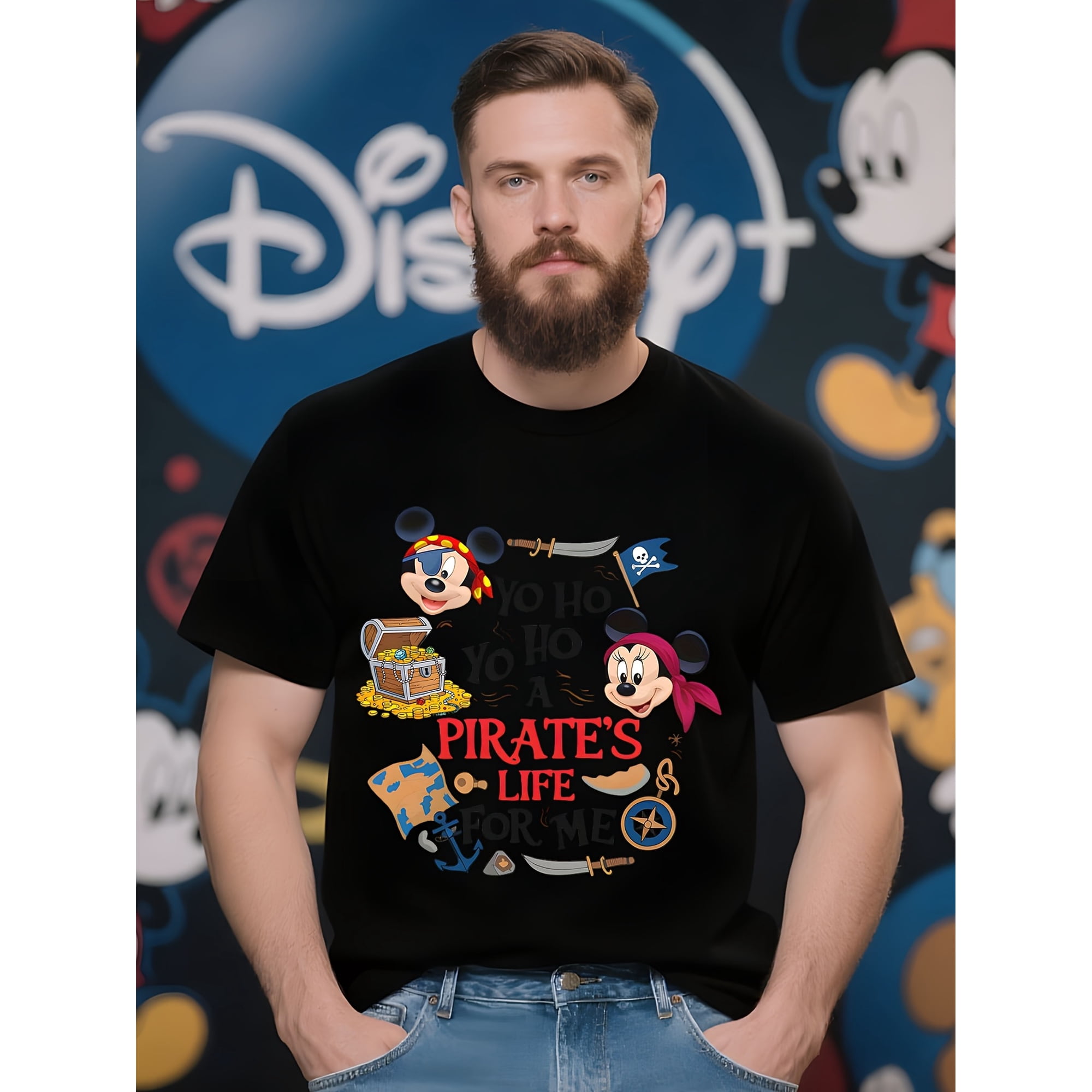 Click here for Yingd T Shirt Disney Mickey & Minnie Pirate Advent... prices