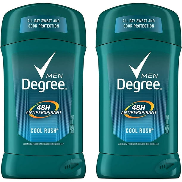 Degree Men Cool Rush 48 hour Antiperspirant 2.7 Ounce 2 Pack - Walmart.com