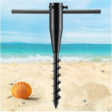 Beachr Sand Anchor White 15-inch Windproof Stand for Beach Umbrellas ...