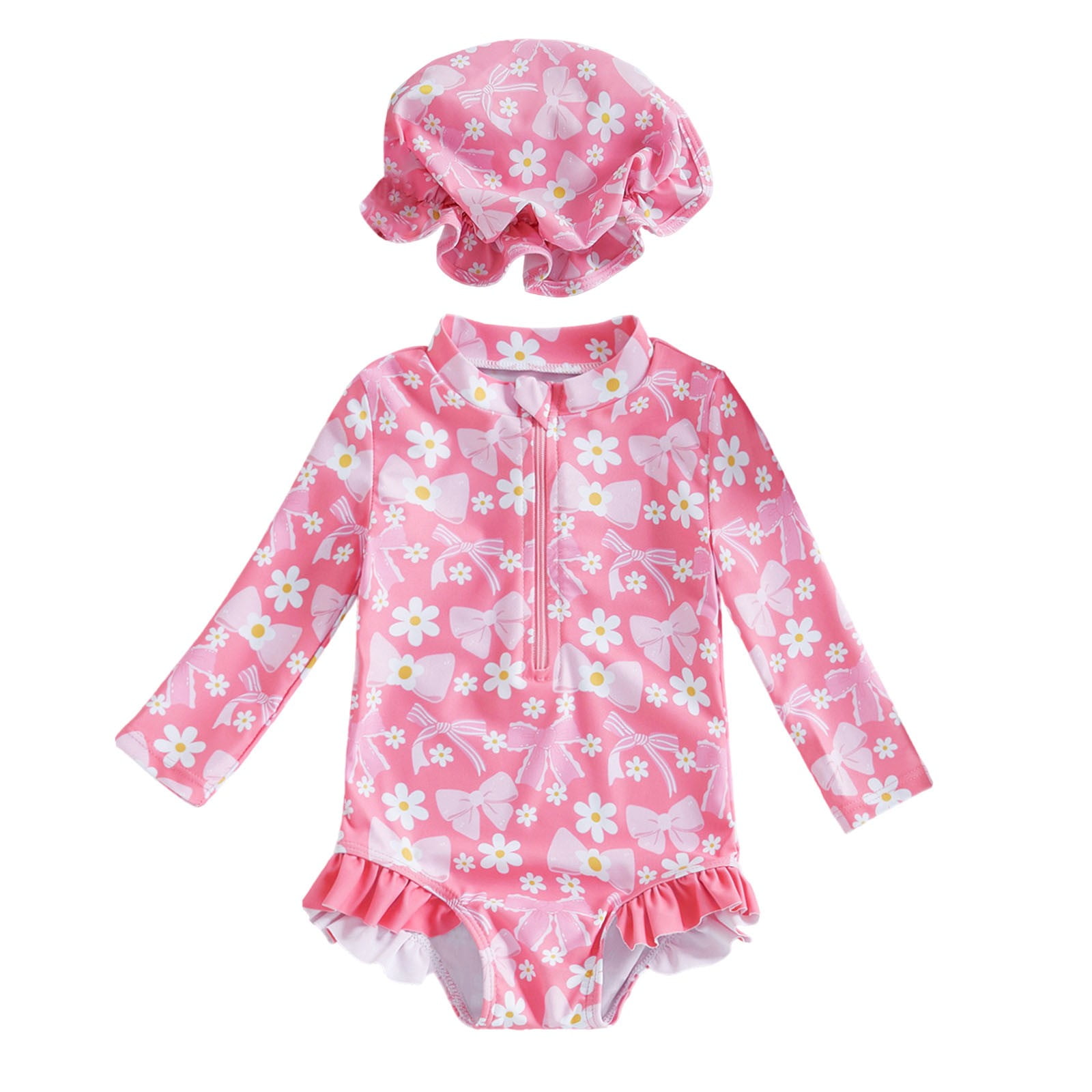 Click here for Mezzall Baby Girl Swimsuit Baby Girls Long Sleeve... prices