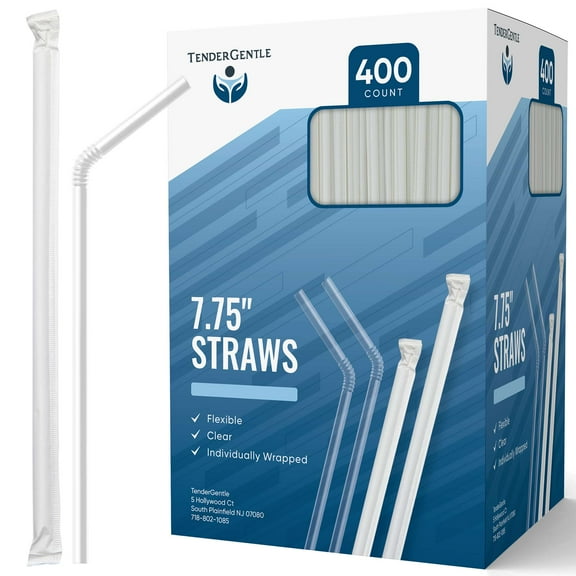 Walmart 100-Pack Jumbo Smoothie Straws, 9.45-Inch, Extra Wide ...