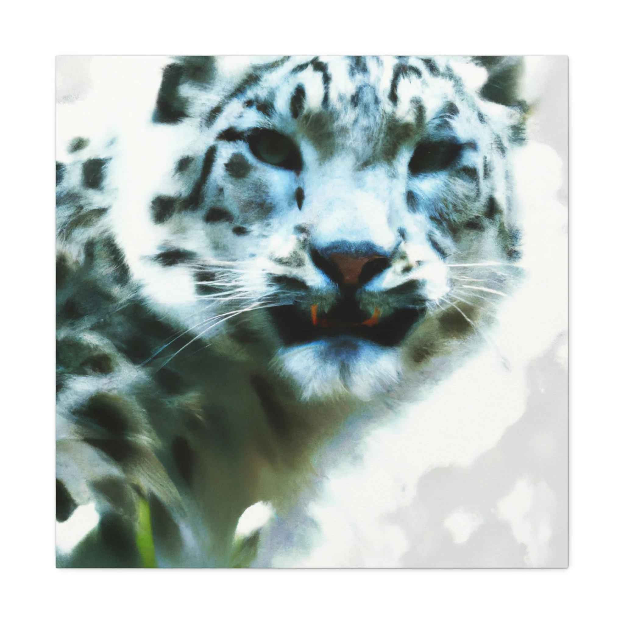 Frosty Lunar Leopard - Canvas - Walmart.com