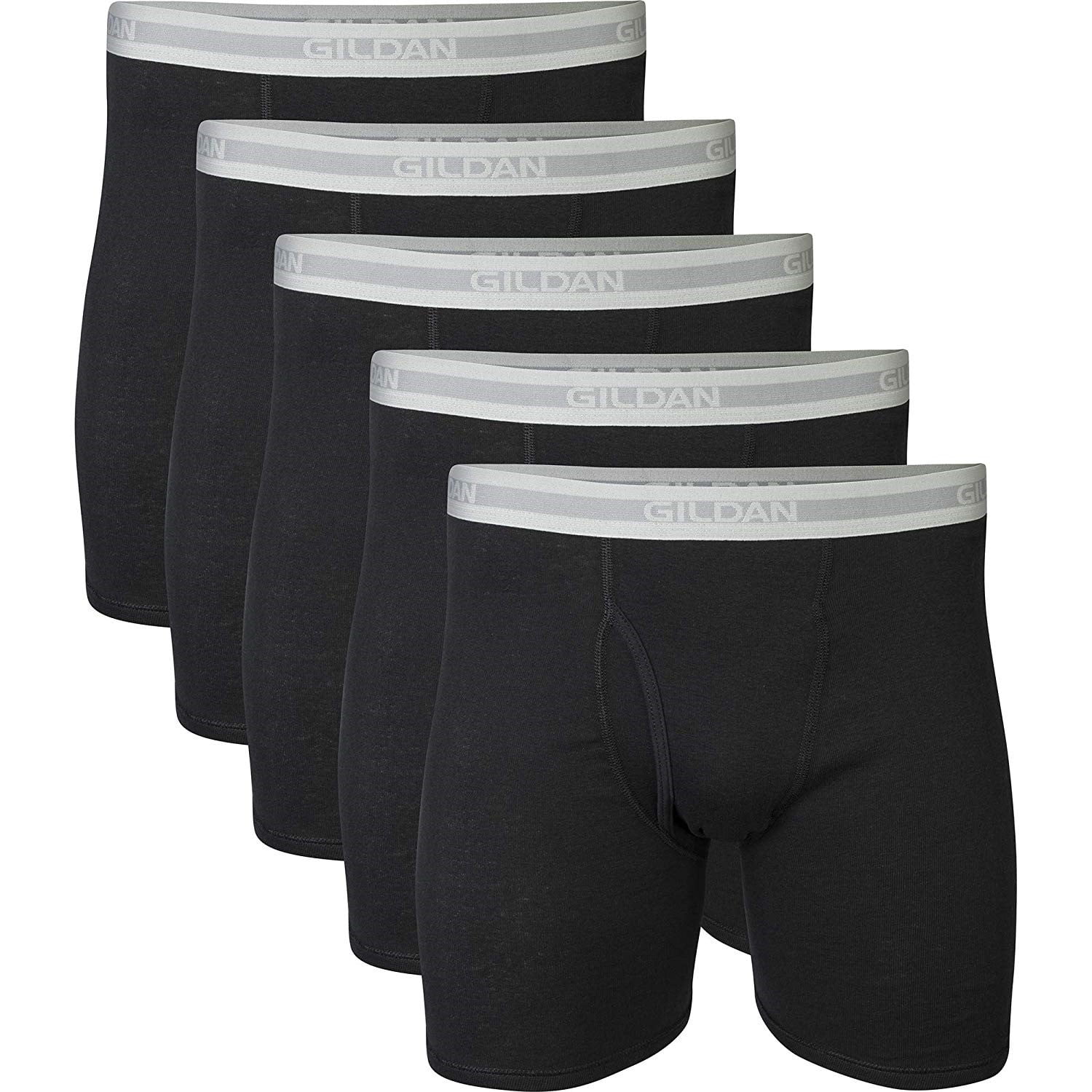 Gildan Men's Regular Leg Boxer Brief Multipack (5 - Walmart.com