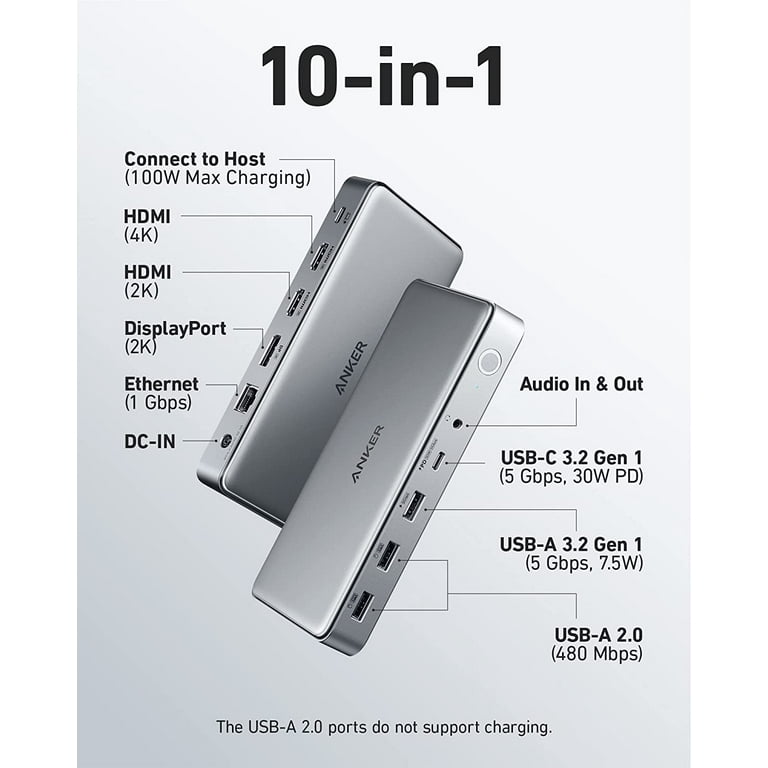 Anker 563 10-in-1 USB-C Docking Station, Charging Hub Anker 563 10-in-1 USB-C Docking Station, Charging Hub