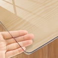 2mm Thick Clear PVC Tablecloth, Heat-Resistant Scratchproof Rectangular ...