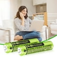 JIGUUN 6 Pack BK-40AAABU Ni-MH AAA Rechargeable Battery,1.2v 400mah ...