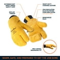 RefrigiWear Heavy-Duty 3-Finger Mitt with Double Cuff - Insulated ...