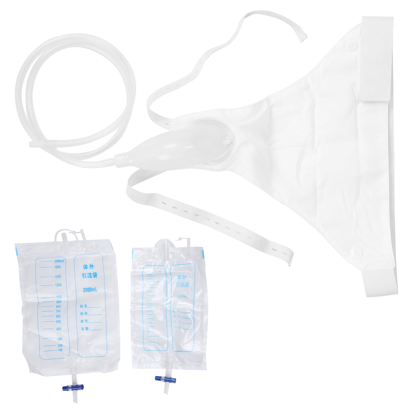 TOPINCN Men Urine Collection Drainage Bag Elderly Silicone Urine ...