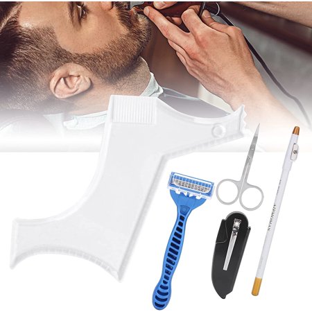 Beard Template, Beard Shaping Tool Set Beard Shaping Template Folding ...