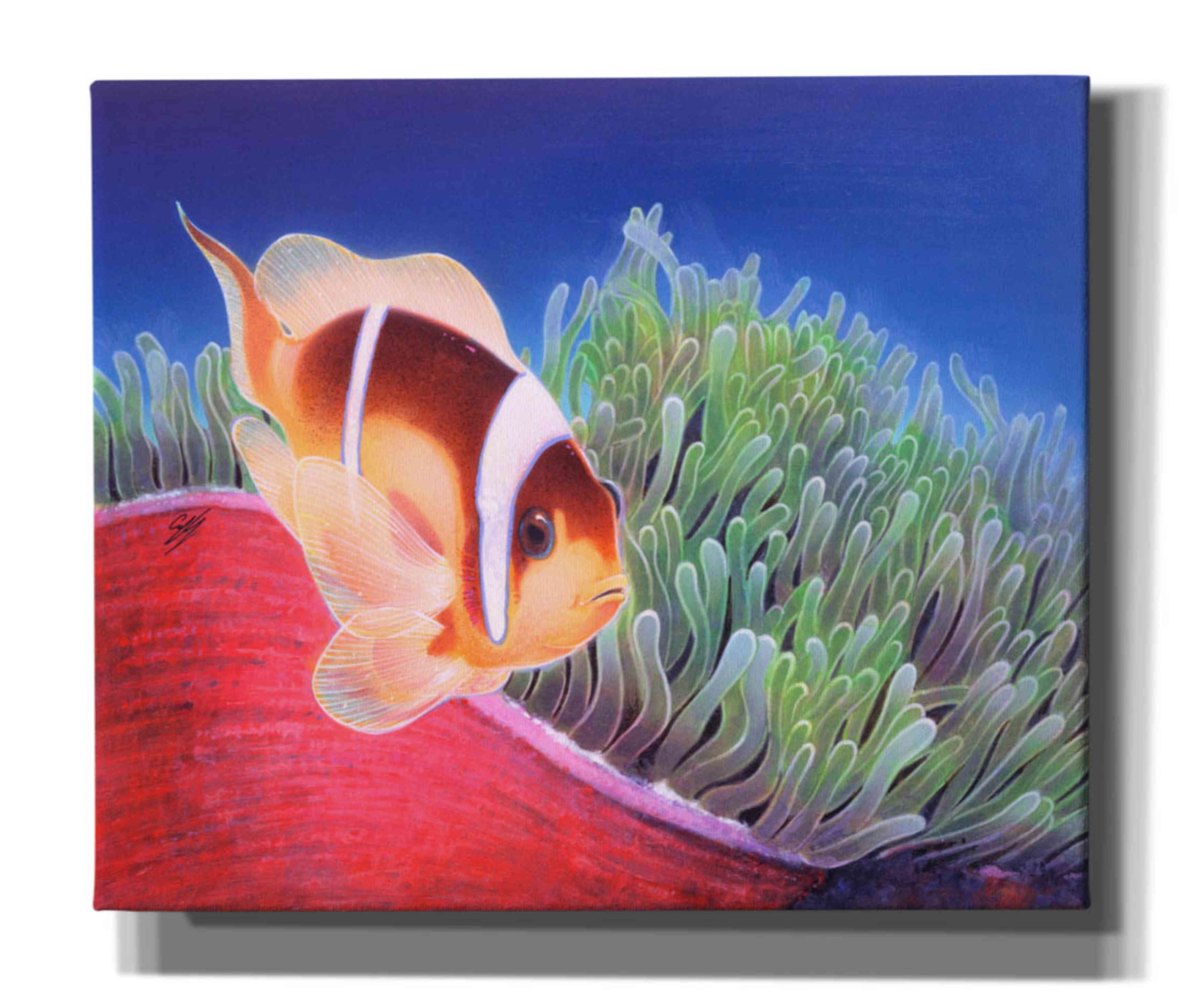 Epic Graffiti 'Clown Fish' by Durwood Coffey, Canvas Wall Art, 24"x20 ...