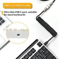 Detachable Aviation Plug Keyboard USB Cable Coiled Keyboard Cable For ...