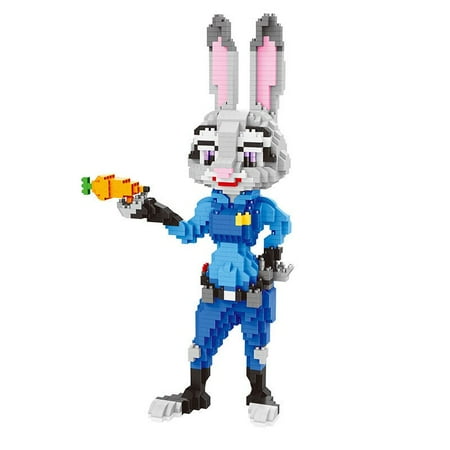 Disney 1250pcs+ Zootopia Building Blocks Cartoon Officer Rabbit Judy ...