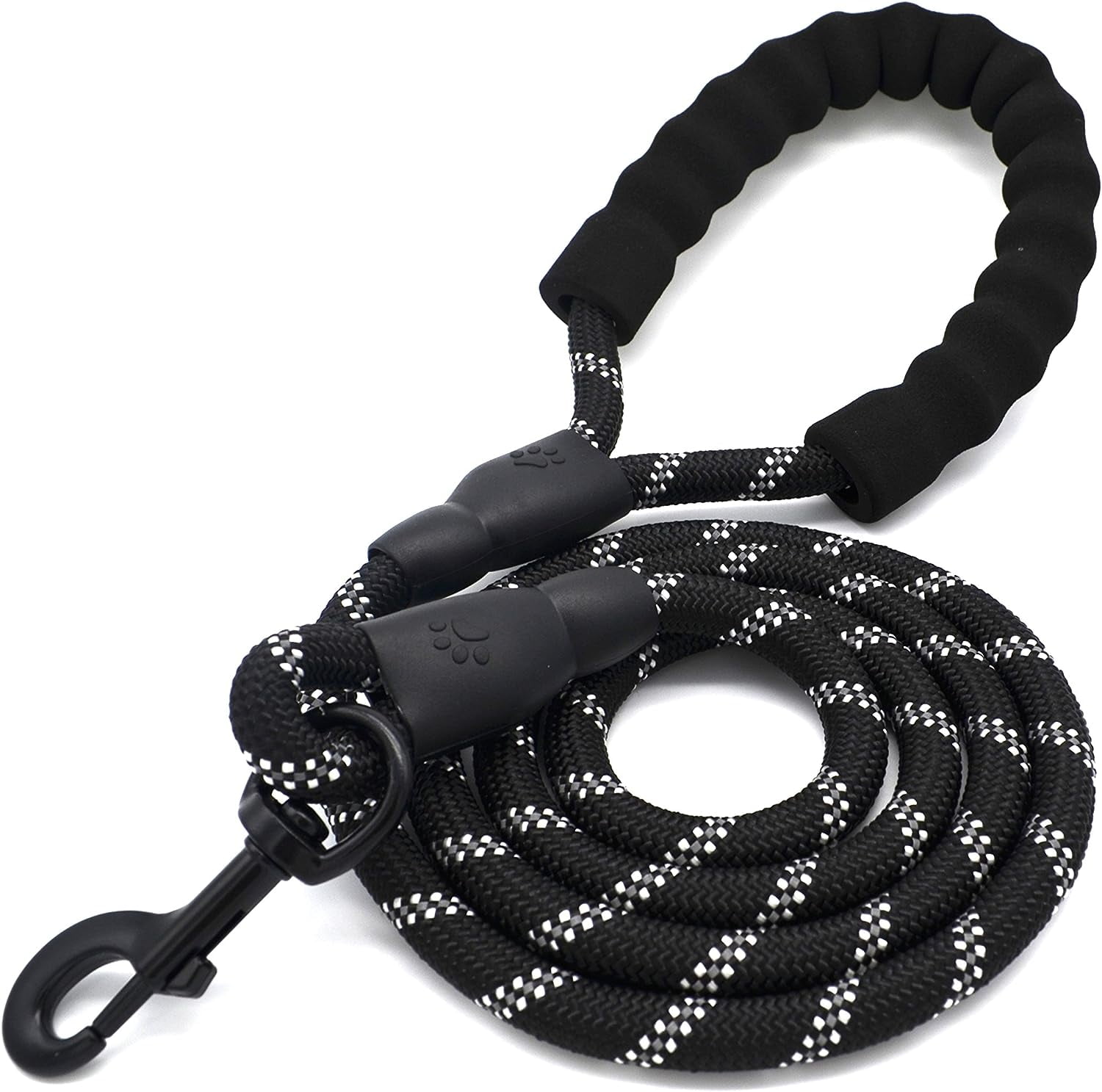 5 FT Strong Rope Dog Leash with Padded Handle and Highly Reflective ...