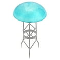 Achla Designs Crackle Glass Garden Toadstool Gazing Ball, 9 Inch, Teal ...