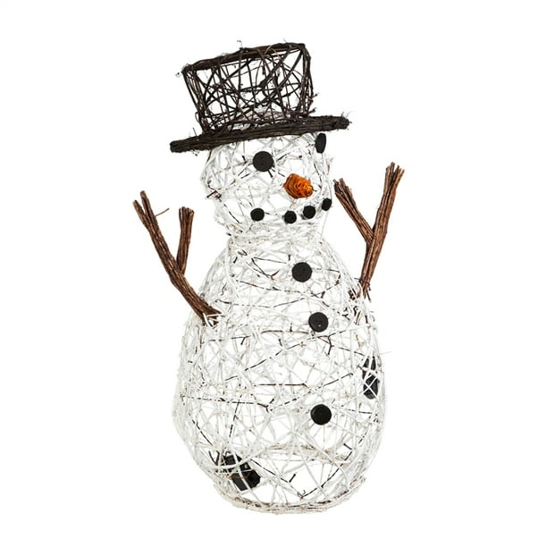 Lighted Vine Snowman - Walmart.com - Walmart.com