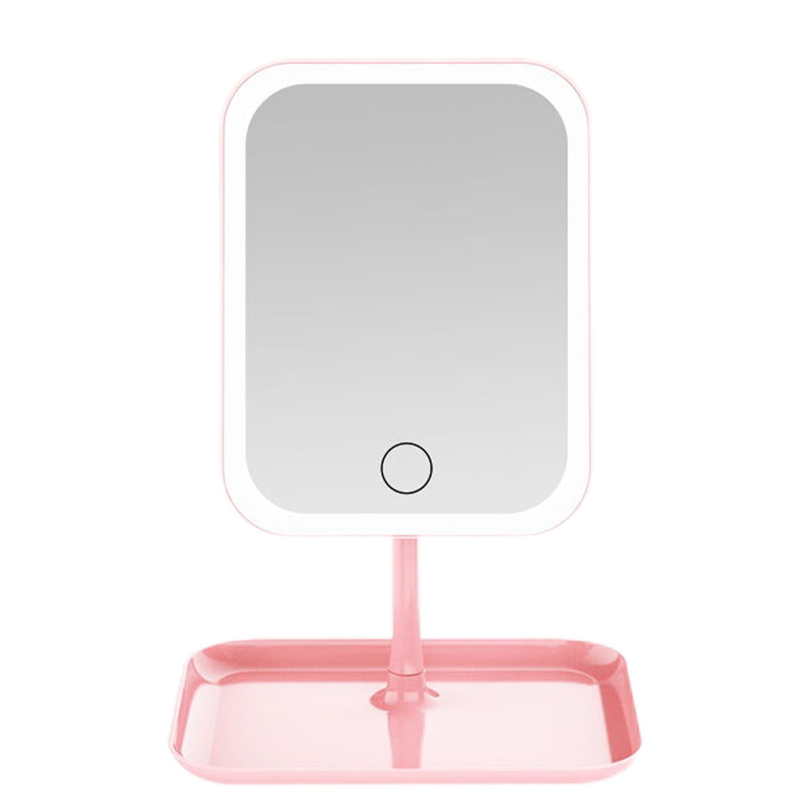 Folding Lighted Makeup Mirror with 72 LEDs 3 Colors Light Modes USB ...