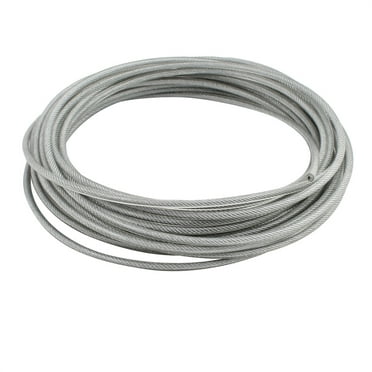 1/8 in. x 30 ft. Vinyl-Coated Wire Rope Kit - Walmart.com