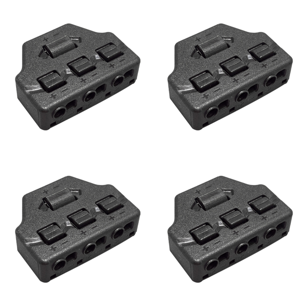 Divisor Cable Bloque Terminales LED Distribución Conector 3 Puertos (A ...