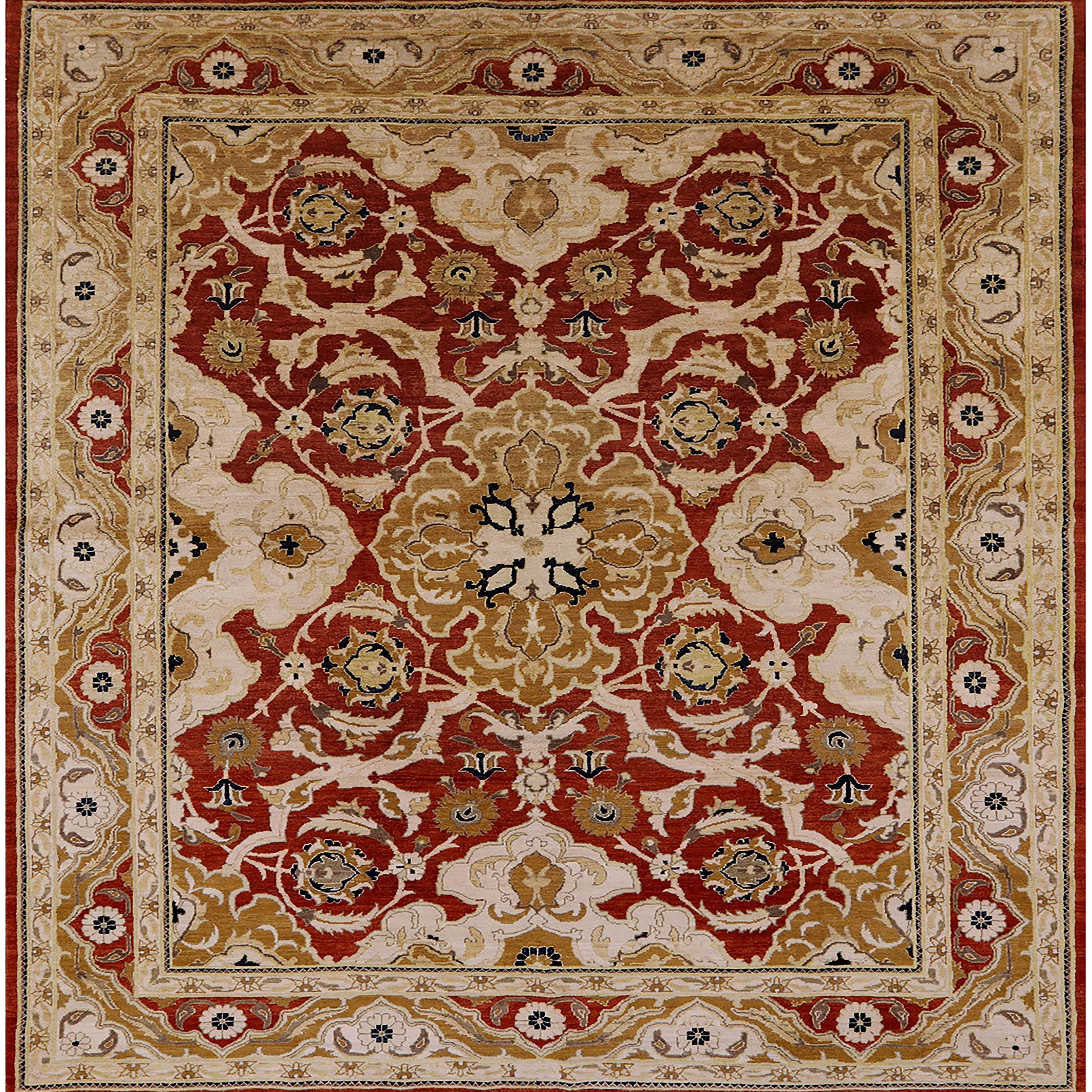 Ahgly Company Indoor Square Mid-Century Modern Brown Sand Brown ...