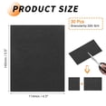30 Pcs 320 Grit Sandpaper, 4.5 x 5.5 Inch Sand Paper Silicon Carbide ...