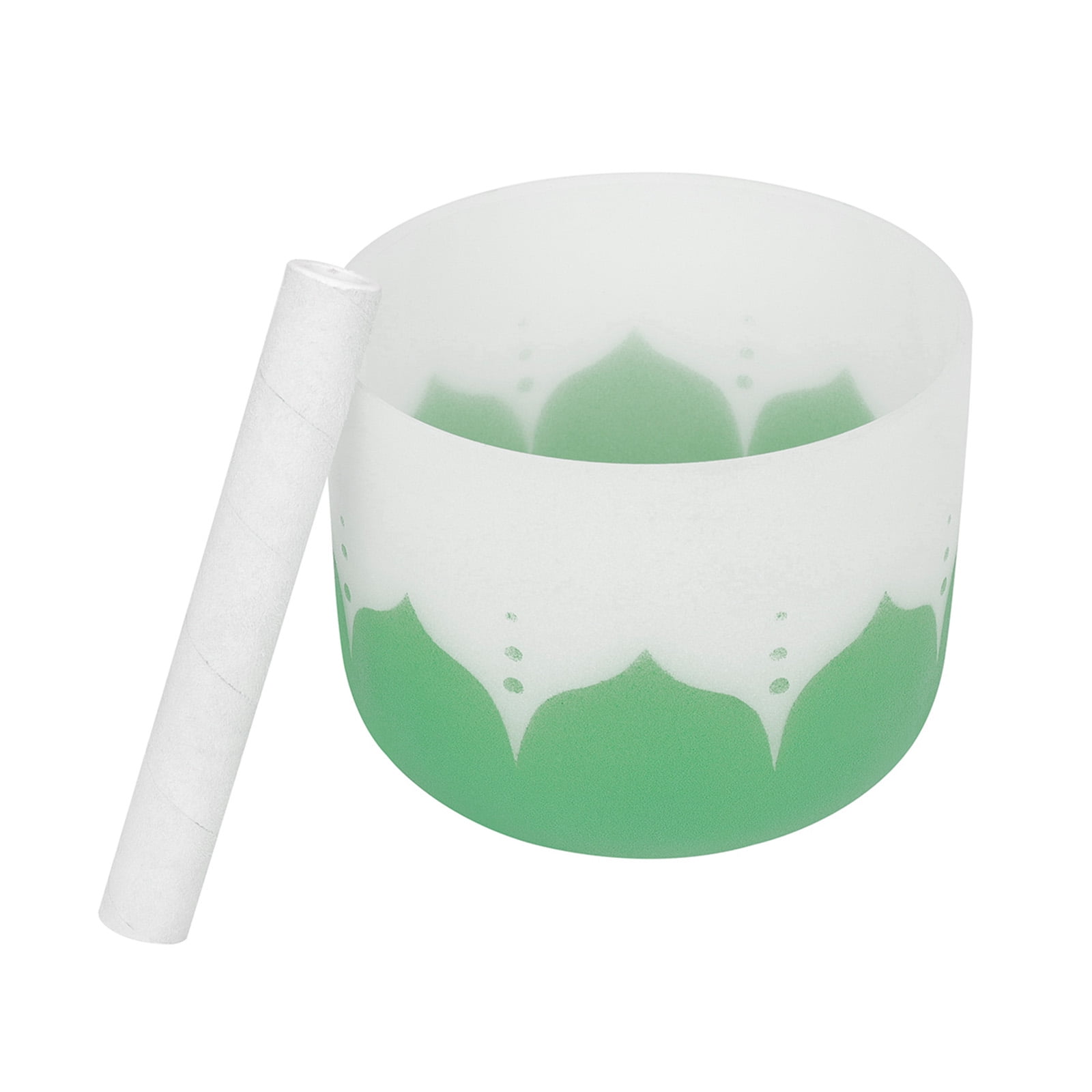 Cantando tazón Cuenco de cristal de 8 pulgadas con mazo y junta tórica ...