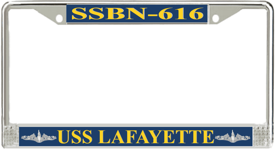 USS Lafayette SSBN-616 License Plate Frame - Walmart.com