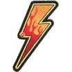 Flaming Lightning Bolt Right Patch, Lightning Patches - Walmart.com
