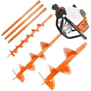 Wild Badger Power Auger Post Hole Digger 2.6HP 1.9KW Strong 53cc Gas ...
